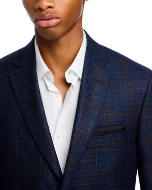 Bloomingdale'S Loro Piana Fabric Wool Silk & Cashmere Plaid Sport